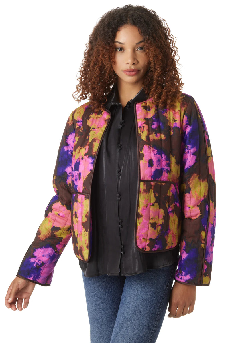 Blurred Floral Sadler Jacket – The Olive Tree